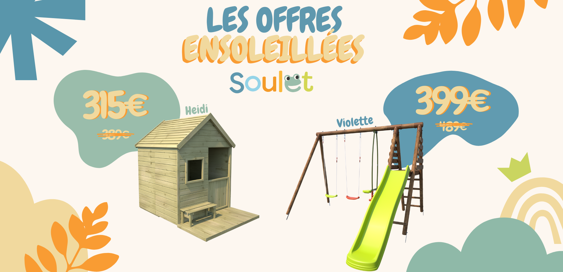 Fabricant de balançoires et aires de jeux en bois | Soulet